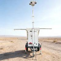 China 3*400W Solar Panels Camera Cctv Trailer Mobile Solar Security Trailer For Remote Area Monitoring for sale