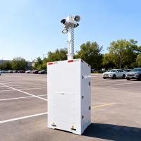 China Mobile CCTV Tower With Dustproof Casing Cube Surveillance Tower For Construction Site for sale