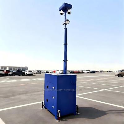 China Cube Mobile Surveillance Tower Rapid-Deploy Security System Optional Solar panels for sale