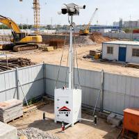 China Broad Perspective Portable Surveillance Towers Mobile Cctv Towers For Construction Work Monitoring for sale