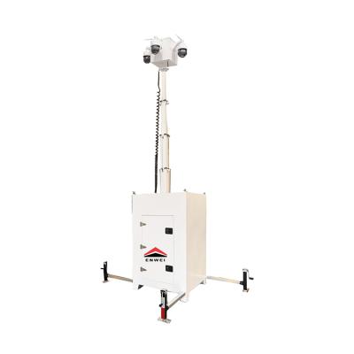 China Portable Camera Cctv Tower Mobile Security Surveillance Cuboid For Rainy-Day Surveillance for sale