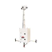 China Standard Configuration Moving Security Cctv Cuboid Portable Surveillance Camera Tower For Sand And Gravel Plant Monitoring for sale