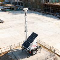 China Solar Camera Trailer With Monitoring System For Outdoor Project With 300W Solar Panels for sale