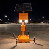 China 420W Solar-Powered Wireless Security Trailer Equipment2*50W LED Light For Night Lighting for sale