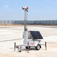 China Foldable Solar CCTV Trailer System Mobile Security Trailer For Public Area for sale