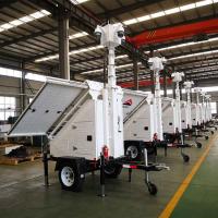 China Reliable Structure Portable Solar Panels Camera Security Trailer Mobile Solar Camera Trailer For Factory Monitoring for sale