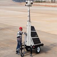 China Outdoor Parking Mobile Solar Trailer High Mast Solar-Powered Camera Monitoring System for sale