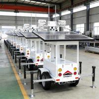 China Recycling Mobile Solar Panels Camera Security Trailers Portable Solar Powered Security Trailers For Oilfield Monitoring for sale