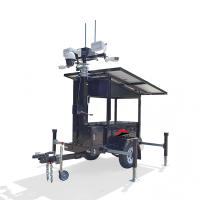 China Recycling Mobile Solar Panels Camera Security Trailers Portable Solar Powered Security Trailers For Oilfield Monitoring for sale