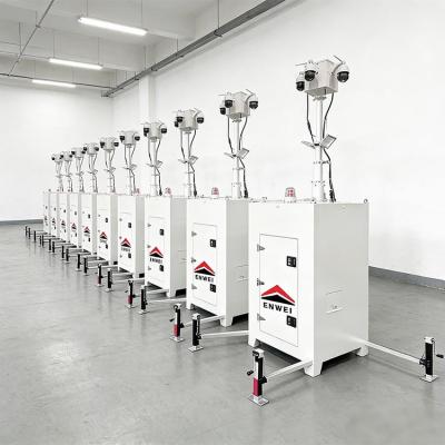 China High Durability Mobile Cctv Tower Surveillance Tower For Temporary Monitoring Use for sale