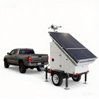 China Quick Deployment 24/7 Off-Grid Solar Security Trailer With Waterproof For Coastal for sale