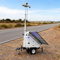 China Quick Deployment 24/7 Off-Grid Solar Security Trailer With Waterproof For Coastal for sale