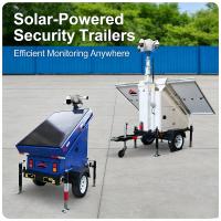China Solar Powered Portable Surveillance Trailer Featuring 360 Degree Panoramic Cameras and Real Time Alerts for Event Security for sale