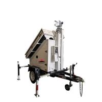 China CE Certification Solar Camera Cctv Trailers Solar Panels Security Trailer For Parking Lot Monitoring for sale