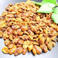 China Sun Dried Silkworm Pupae Raw Material For Birds Reptiles Fish for sale