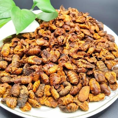 China Natural Dried Silkworm Chrysalis Meal 70% Protein for Chicken Fish Reptile Feed for sale