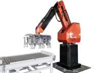 China 210kgs Max Palletizing Weight 4 Axis Movement Pick And Place Robot with 1700 Times/Hour Handing Capacity for sale
