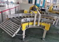 China SEW Motor Curve Roller Conveyor 0.75 - 1.5 KW with Stainless Steel / Carbon Steel Construction and 38mm, 50mm, 60mm Roller Diameter for Palletizing for sale