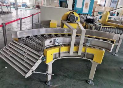China Mobile 220V Curve Palletizing Conveyor with Stainless Steel 201 for Food Industry 0.75KW-1.5KW Power for sale