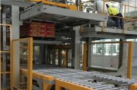 China 25KW 1200bags/H Touch Screen Automatic Palletizer Machine for High-Speed Bag Stacking for sale