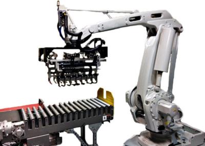 China 180kg Payload 4 Axis Multi-line Capacity Robotic Palletizing System for Industrial Automation for sale