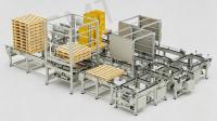 China Heavy-Duty PLC Controlled Stainless Steel Pallet Conveyor System for Automated Pallet Handling for sale