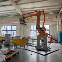 China ABB FANUC KAWASAKI KUKA Robotic Palletizer – Fully Automatic Bag & Box Palletizing Solution for sale