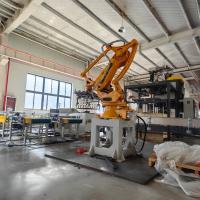 China ABB FANUC KAWASAKI KUKA Robotic Palletizer – Fully Automatic Bag & Box Palletizing Solution for sale