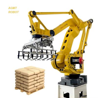 China Industrial Robot Palletizer with Customized Gripper Multi-Line Palletizing and Payload 10-300kg for sale