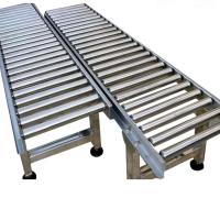 China 1.5KW Carbon Steel Palletizing Conveyor with 2 Tons Max Loading for Beverage and Food Industry for sale