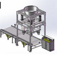 China 1200Kg Double Screw Jumbo Bag Filling Machine with 0.3% Accuracy for Bulk Packaging for sale