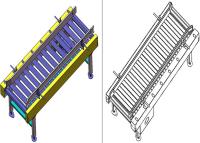 China Heat Resistant 2 Tons Max Loading Gravity Feed Roller Conveyor with Easy Installation for Beverage Industry for sale