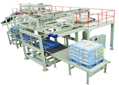 China Conventional 50Kg Bag Carton Palletizer For Drink Industry with 800-1200 Bags/Hour, 13 KW Power, and 220V/50-60 Hz Voltage for sale