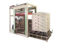 China Self Installed High Speed 1000-2000 Bags/Hour Bag Palletizer Machine with Touch Screen Operation for sale