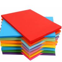 China Factory wholesale 100pieces per bag high quality woodfree printing wood free coloful offset paper 180gsm color A4 paper for sale