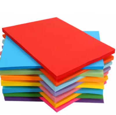 China Factory wholesale 100pieces per bag high quality woodfree printing wood free coloful offset paper 180gsm color A4 paper for sale