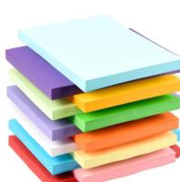 China Factory wholesale 100pieces per bag high quality woodfree printing wood free coloful offset paper 180gsm color A4 paper for sale