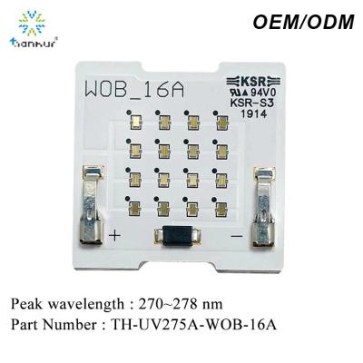 China High Power COB UV LED Module 275nm 300MW Aluminium PCB For Sterilization for sale