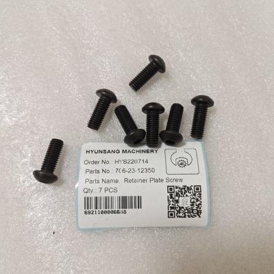 China Retainner Plate Screw 706-23-12350 708-23-12350  Excavator Parts For PC400LC-7L for sale