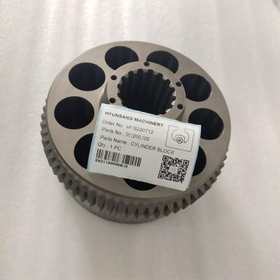 China Hyunsang Excavator Gear Parts Hydraulic Cylinder Block 05/200100 For JS330 for sale