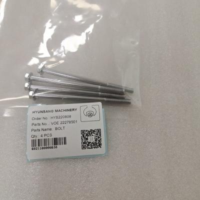 China Excavator Parts Bolt VOE22278501 VOE 22278501 Hexagon Screw For EC200D EC210D for sale
