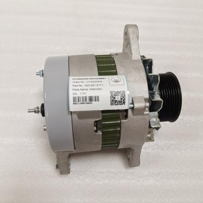 China Alternator Excavator Engine Parts 600-861-6111 6008616111 600-861-6110 For SAA4D107E SAA6D114E for sale