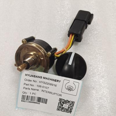 China Excavator Parts Rotary Switch Interruptor 106-0107 1060107 For 311C 312C 314C 315C for sale