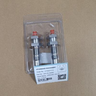 China Excavator Grease Valve 203-30-42260 2033042260 201-30-52290 For PC100 PC120 for sale