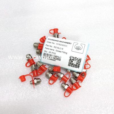 China Construction Machinery Parts Grease Fitting For Excavator R210LC-9 for sale