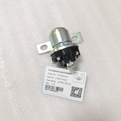 China Excavator Electric Parts Starter Relay 21N6-30120 For R210LC-7 R220LC-7 R250LC-9 for sale