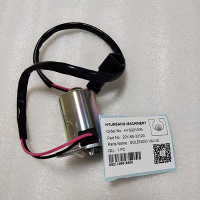China Solenoid Valve 20Y-60-32120 20Y6032120 20Y-60-32121 20Y6032121 209-60-77250 2096077250 For PC200 PC300 for sale