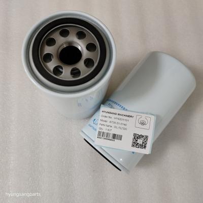 China Hyunsang Excavator Spare Parts Oil Filter 6735-51-5140 6735515140 For D41A D41E D41P for sale