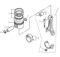 China Excavator Piston Ring 178-6543 1786543 34317-19011 For 312C 314C for sale