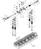China Exhaust Valve 294-1685 2941685 Intake Valve 294-1684 2941684 For 312D 323DL for sale